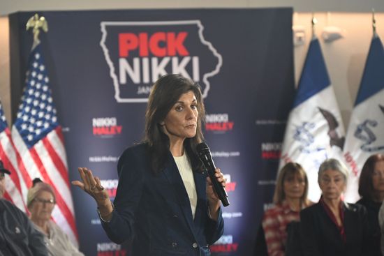 Nikki Haley Delivering Remarks Pick Nikki Editorial Stock Photo - Stock ...