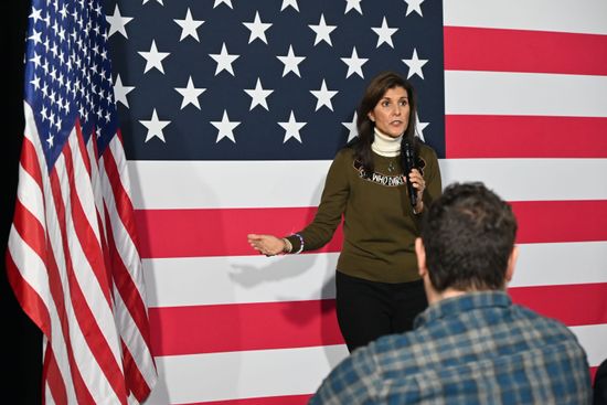 Nikki Haley Delivering Remarks Pick Nikki Editorial Stock Photo - Stock ...