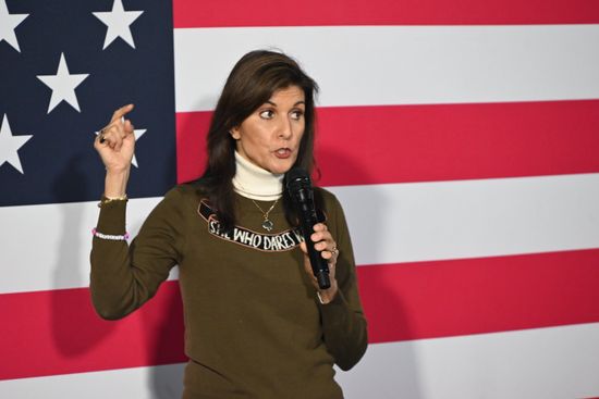 Nikki Haley Delivering Remarks Pick Nikki Editorial Stock Photo - Stock ...