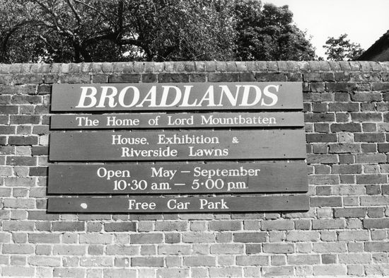 Broadlands Home Lord Louis Mountbatten Editorial Stock Photo - Stock ...