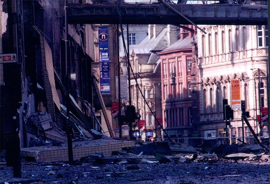 Scene After Massive Ira Car Bomb Editorial Stock Photo - Stock Image ...