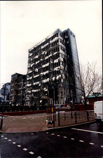 Shattered Building After Ira Bomb Exploded Editorial Stock Photo ...