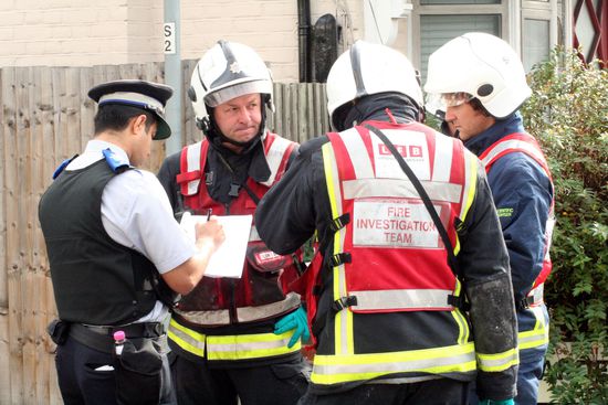 Scientific Adviser Fire Investigation Officers London Editorial Stock ...