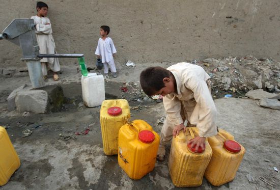 People Get Water Public Water Pump Editorial Stock Photo - Stock Image ...