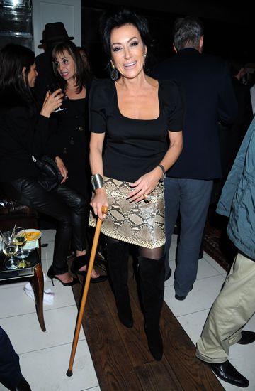 Nancy Dellolio Cane After Sprained Ankle Editorial Stock Photo - Stock ...