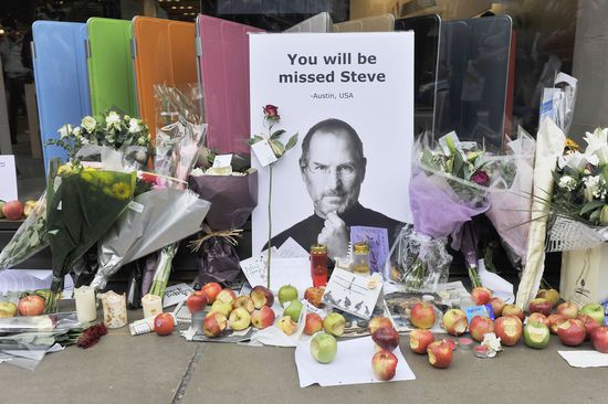 Tributes Following Death Steve Jobs Editorial Stock Photo - Stock Image ...