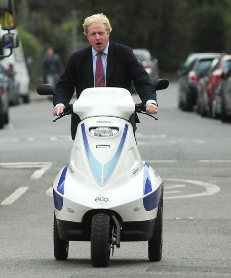 Boris Johnson Riding Ecospin Raptor Electric Editorial Stock Photo ...