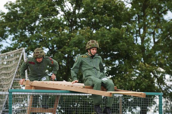 Cadets Raf Cranwell Reconstruct Ingenious Ladder Editorial Stock Photo ...