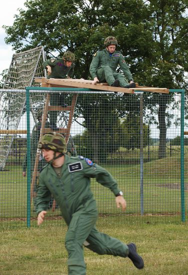 Cadets Raf Cranwell Reconstruct Ingenious Ladder Editorial Stock Photo ...