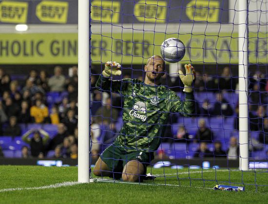 Everton Goalkeeper Jan Mucha Fails Catch Editorial Stock Photo - Stock ...
