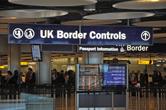 Uk Border Controls Heathrow Editorial Stock Photo - Stock Image ...