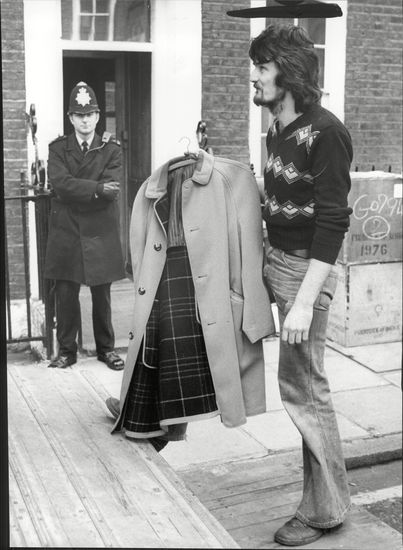 Harold Wilsons Gannex Coat Carried Into Editorial Stock Photo - Stock ...