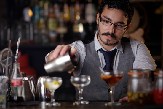 Alex Palumbo Serves Gin Cocktail Editorial Stock Photo - Stock Image ...