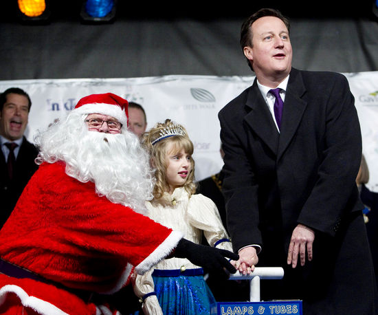 David Cameron Father Christmas Turn On Editorial Stock Photo - Stock ...