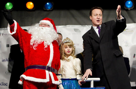 David Cameron Father Christmas Turn On Editorial Stock Photo - Stock ...