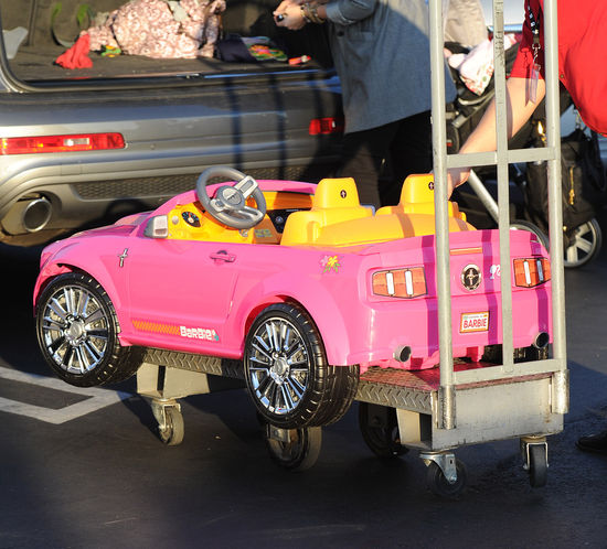 Power Wheels Barbie Mustang Rideon Being Editorial Stock Photo - Stock ...