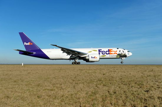 Fedex Panda Express Boeing 777f Editorial Stock Photo - Stock Image ...