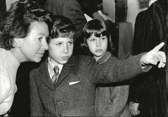 Princess Margaret Her Children Viscount Linley Editorial Stock Photo ...