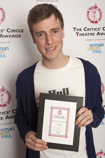 Tom Wells Award Most Promising Playwright Editorial Stock Photo - Stock ...