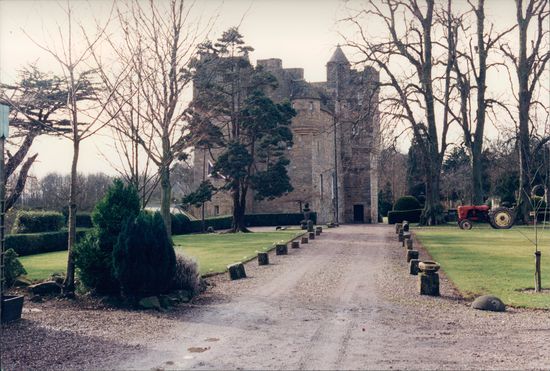 Fordell Castle Edinburgh Home Lady Fairburn Editorial Stock Photo ...
