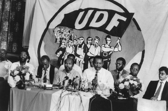 Udf Leaders Press Conference Archie Gumede Editorial Stock Photo ...