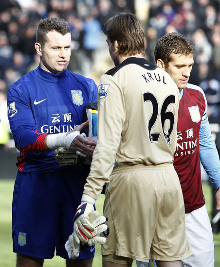 Villa Goalkeeper Shay Given Shakes Hands Editorial Stock Photo - Stock ...
