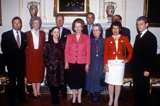 Margaret Thatcher Marcia Faulkender Jocelyn Stevens Editorial Stock ...