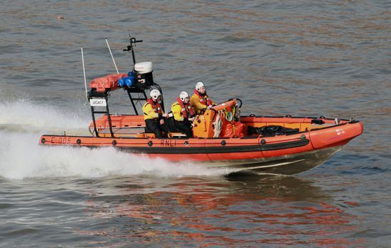 Rnli Life Boat Rib Legacy Editorial Stock Photo - Stock Image ...