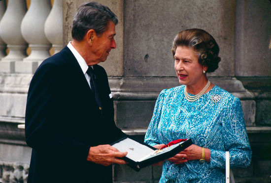 Ronald Reagan Queen Elizabeth Ii Editorial Stock Photo - Stock Image ...