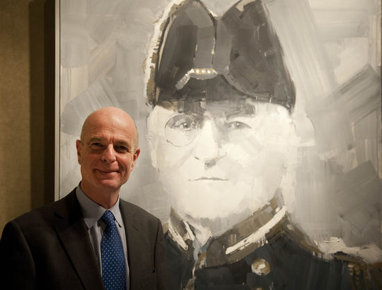 Sir John Scarlett Poses Front Painting Editorial Stock Photo - Stock ...