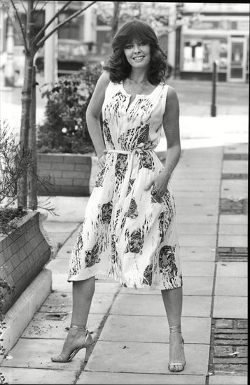 Actress Vicki Michelle Modelling Springsummer Fashions Editorial Stock ...