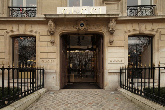 Gucci Store On Avenue Montaigne Paris Editorial Stock Photo - Stock ...