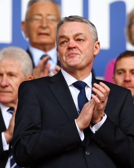 Bolton Wanderers Chairman Phil Gartside Looks Editorial Stock Photo ...