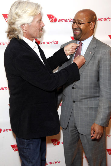 Sir Richard Branson Mayor Michael Nutter Editorial Stock Photo - Stock ...