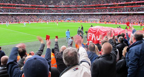 Arsenal Fans Wave Their Season Tickets Editorial Stock Photo - Stock ...