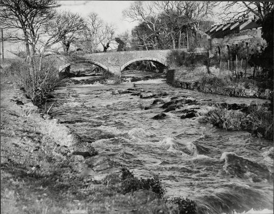 View River Dwyfor Bridge Llanystumdwy Near Editorial Stock Photo ...