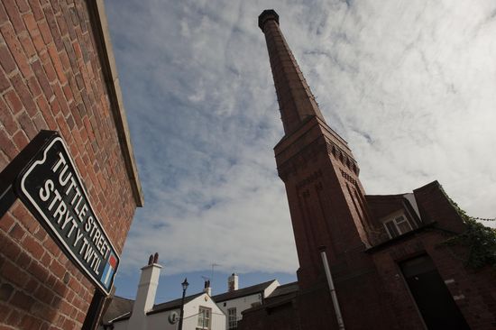 Controversy Over Historic Brewery Chimney Wrexham Editorial Stock Photo ...