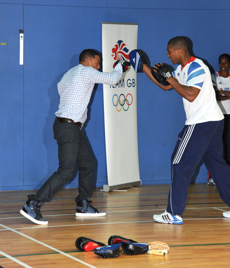 Will Smith Boxer Anthony Joshua Editorial Stock Photo - Stock Image ...