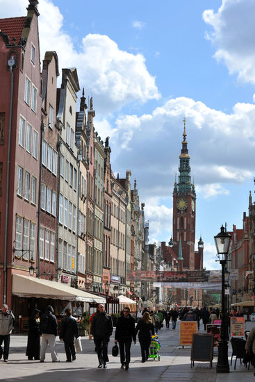 Long Market Street Town Hall Gdansk Editorial Stock Photo - Stock Image ...