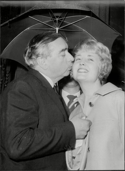 George Brown Labour Politician Kisses Beauty Editorial Stock Photo ...