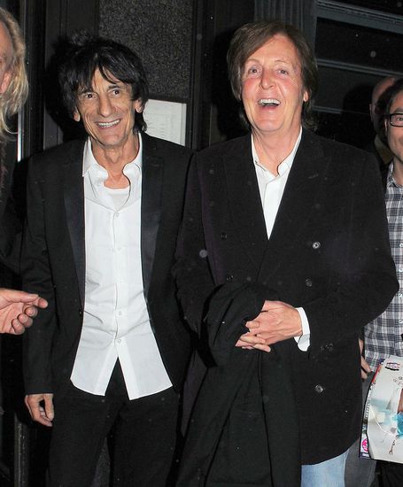 Ronnie Wood Sir Paul Mccartney Editorial Stock Photo - Stock Image ...