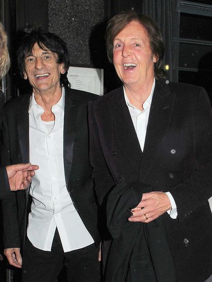 Ronnie Wood Sir Paul Mccartney Editorial Stock Photo - Stock Image ...