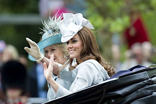 Camilla Duchess Cornwall Catherine Duchess Cambridge Editorial Stock ...