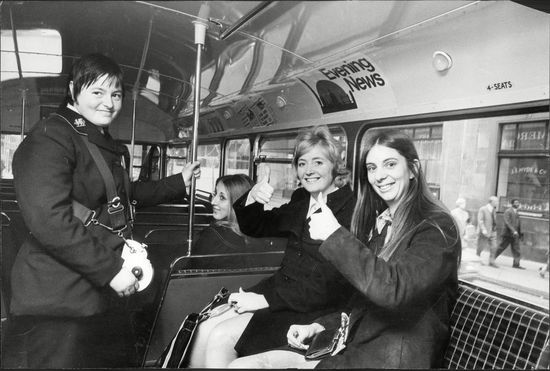 London Bus Conductors Conductress Conductress Sindy Editorial Stock ...