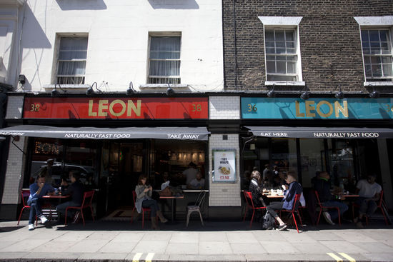 Leon Fast Food Chain Owned By Editorial Stock Photo - Stock Image ...