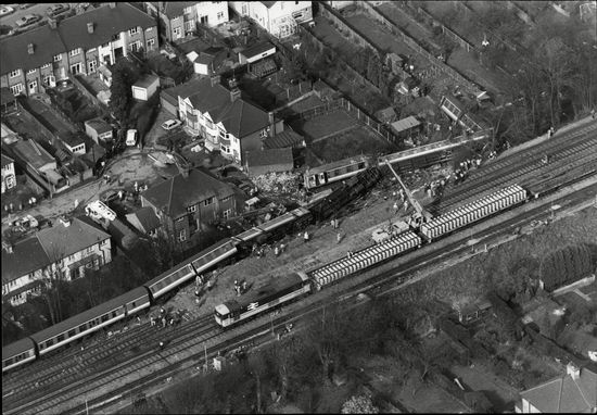 Railway Train Crash Britain Purley 1989 Editorial Stock Photo - Stock ...