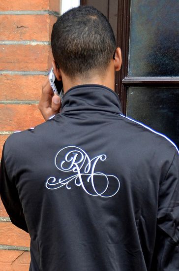 Marvin Humes Monogrammed Tracksuits Worn By Editorial Stock Photo ...