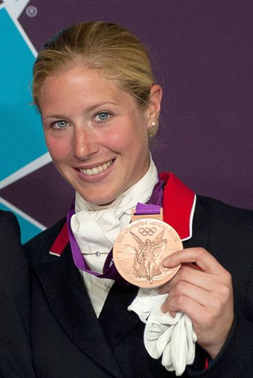 Laura Bechtolsheimer Her Bronze Medal Dressage Editorial Stock Photo ...