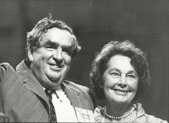 Labour Party Mp Denis Healey Wife Editorial Stock Photo - Stock Image ...