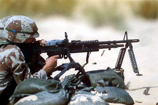 American Soldier Firing Machine Gun Editorial Stock Photo - Stock Image ...